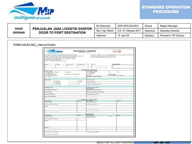 Mau Implementasi SOP & Business Process utk Perusahaan Logistic ...