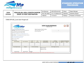 Mau Implementasi SOP & Business Process utk Perusahaan Logistic ...