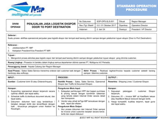 Mau Implementasi SOP & Business Process utk Perusahaan Logistic ...