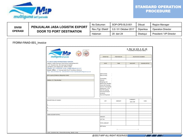 Mau Implementasi SOP & Business Process utk Perusahaan Logistic ...