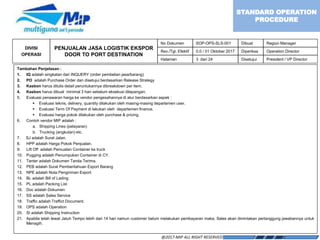Mau Implementasi SOP & Business Process utk Perusahaan Logistic ...