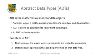 01. introduction to data structures | PPT