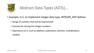 01. introduction to data structures | PPT