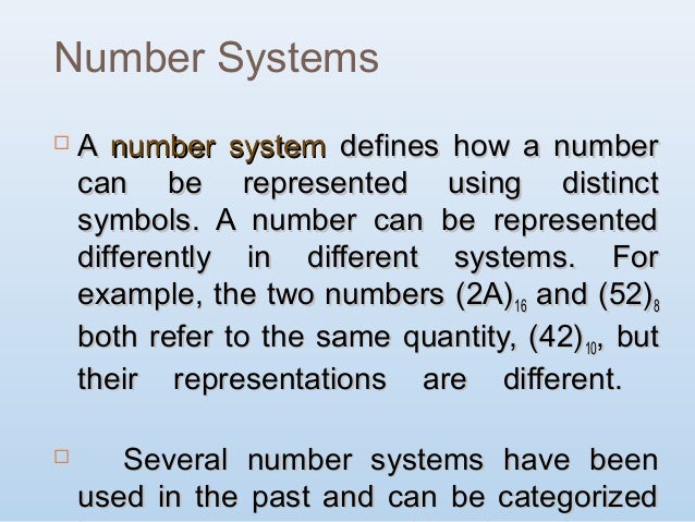 Computer Number System