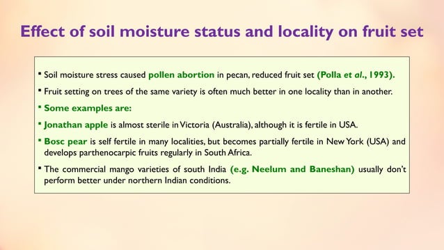 Fruit set, growth & developmental stages of various fruits | PPT ...
