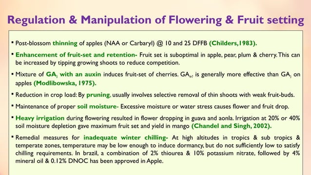 Fruit set, growth & developmental stages of various fruits | PPT ...