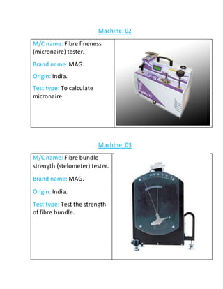 textile testing lab | DOCX