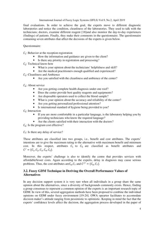 OWA BASED MAGDM TECHNIQUE IN EVALUATING DIAGNOSTIC LABORATORY UNDER FUZZY ENVIRONMENT | PDF