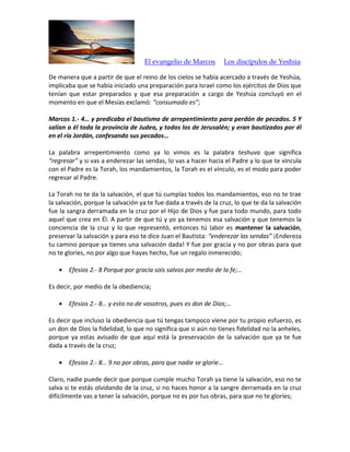 01. marcos 1 los hechos del maestro | PDF