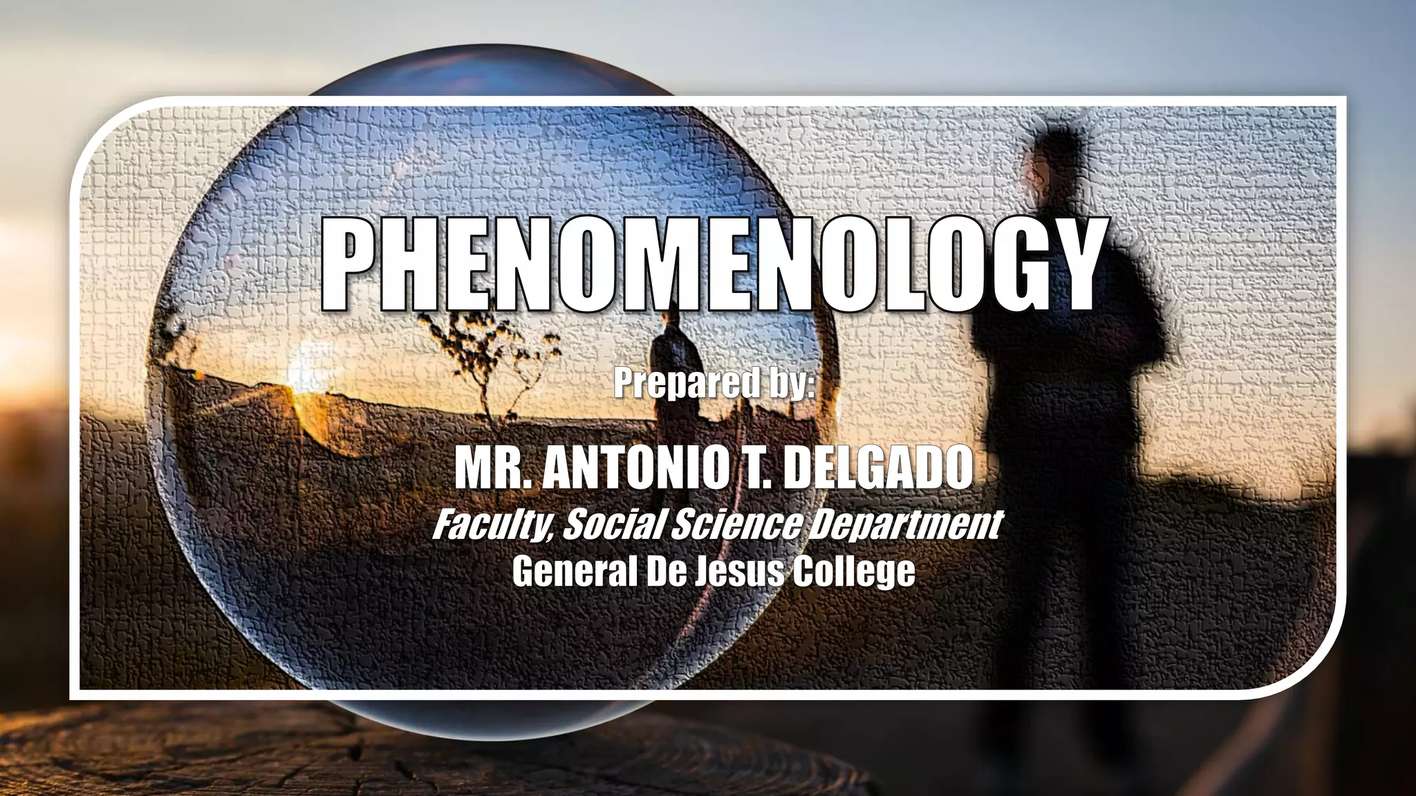 Phenomenology | PPT