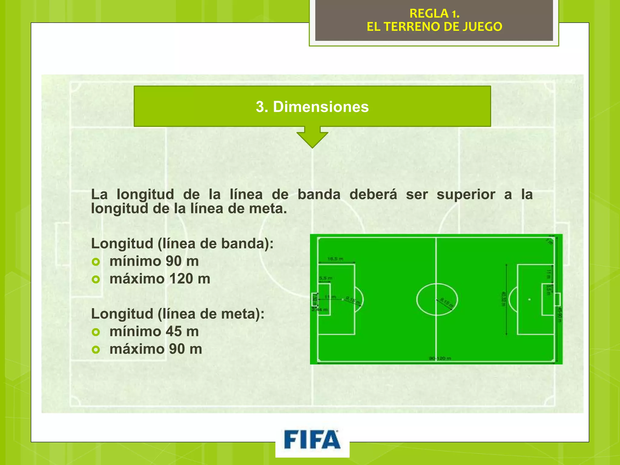 Regla 1 El terreno de juego | PPTX