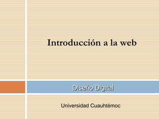 Introducción a la Web | PPT