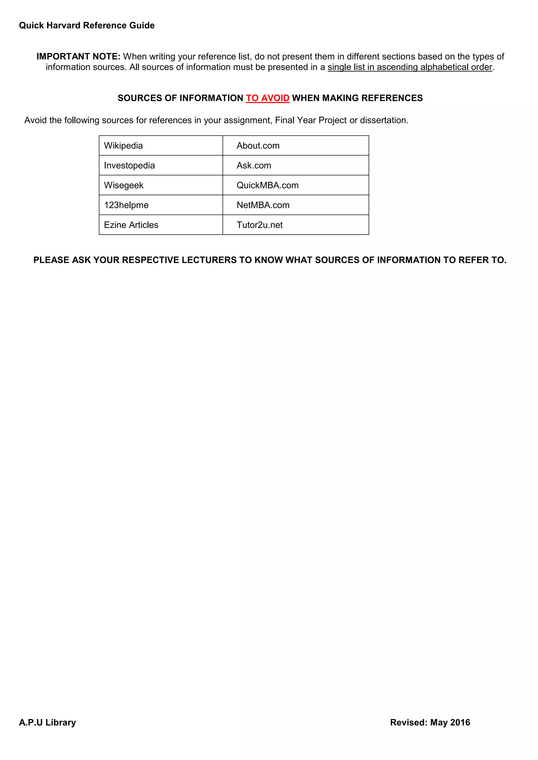 01. harvard reference style(1) | PDF
