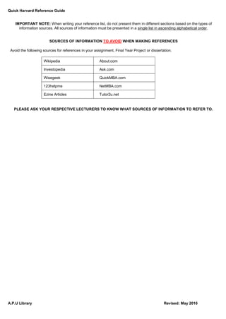 01. harvard reference style(1) | PDF