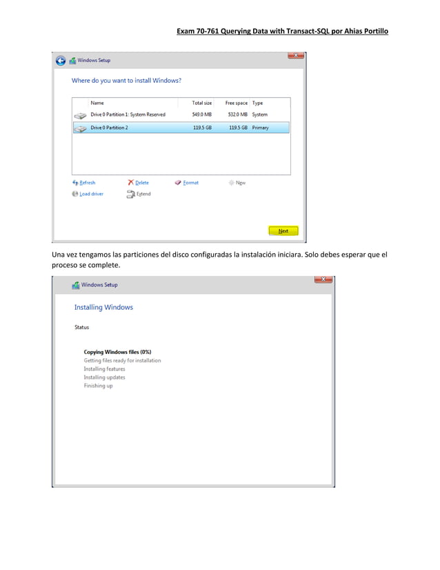 Exam 70 761 Querying Data With Transact Sql Ambiente Parte 01 Pdf