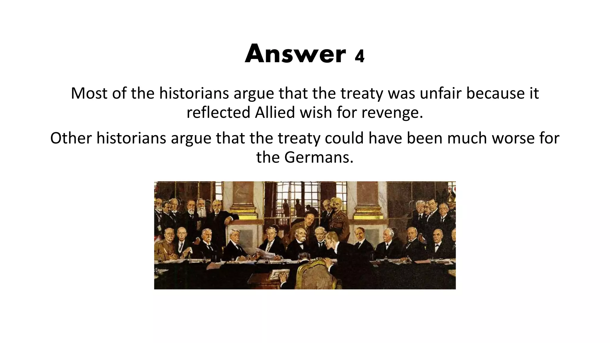 REVISION IGCSE CAMBRIDGE HISTORY: TREATY OF VERSAILLES | PPTX