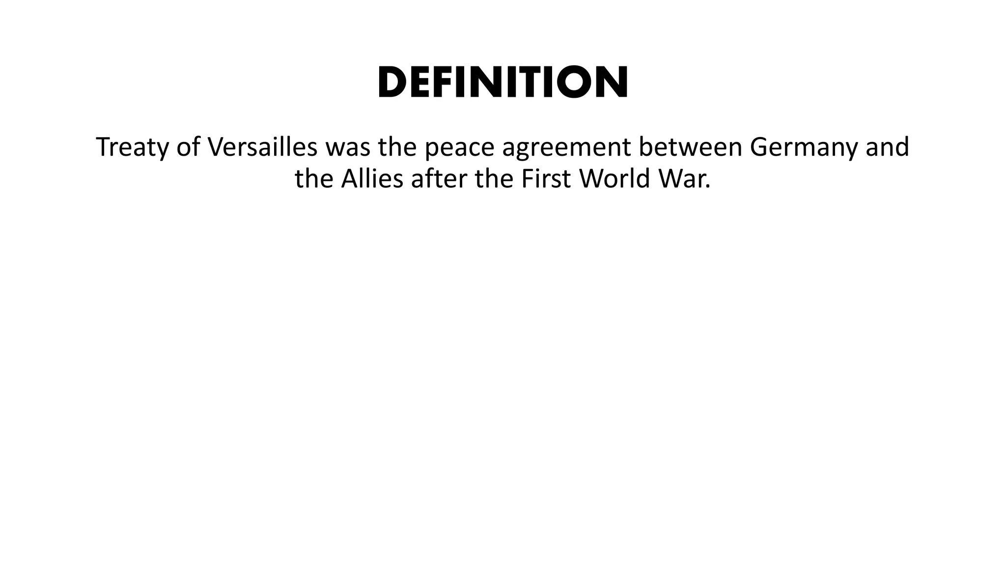 REVISION IGCSE CAMBRIDGE HISTORY: TREATY OF VERSAILLES | PPTX