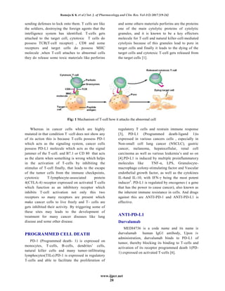 Development of immune checkpoint inhibitors for treating various cancer ...