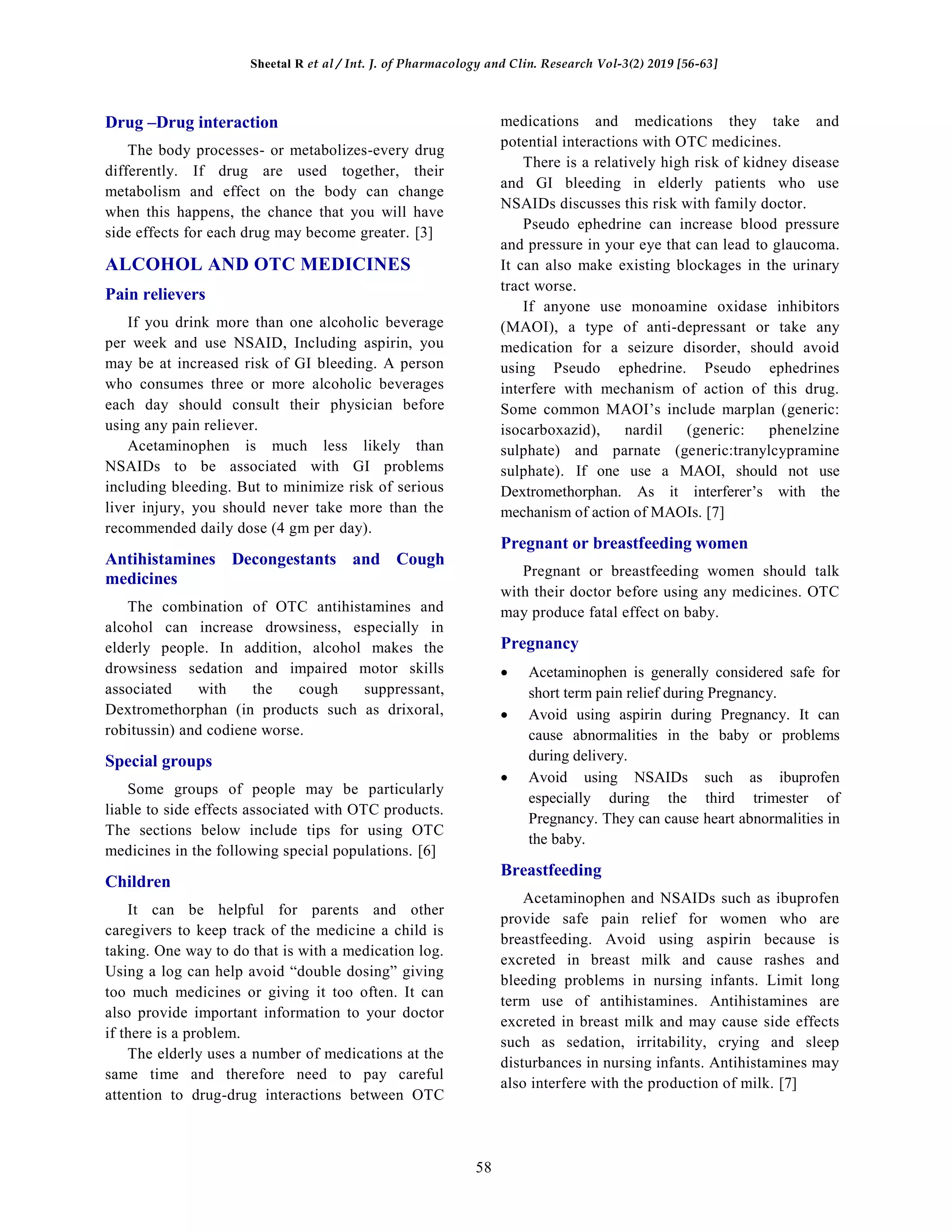 Hazards of OTC medication - a community pharmacy practice | PDF
