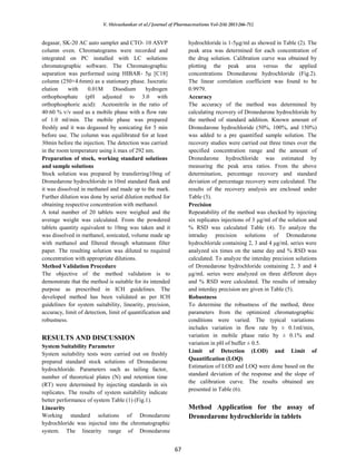 RP-HPLC method development and validation for the analyisis of ...