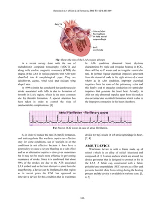 The Left atrial appendage closure - A watchman device | PDF