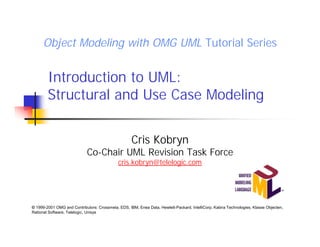 01 1 kobryn-structural_and_use_case_modeling_tutorial | PPT