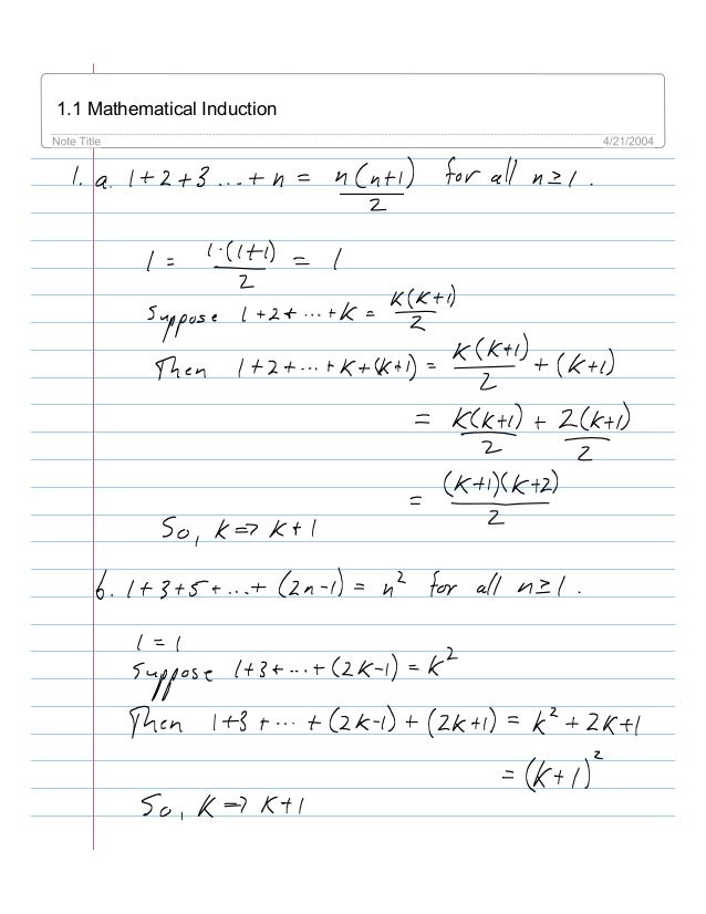 Mathematical Induction 4045