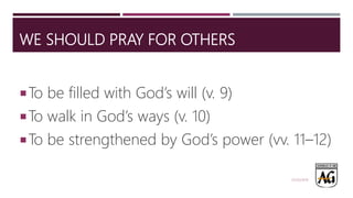 Praying for others | PPTX