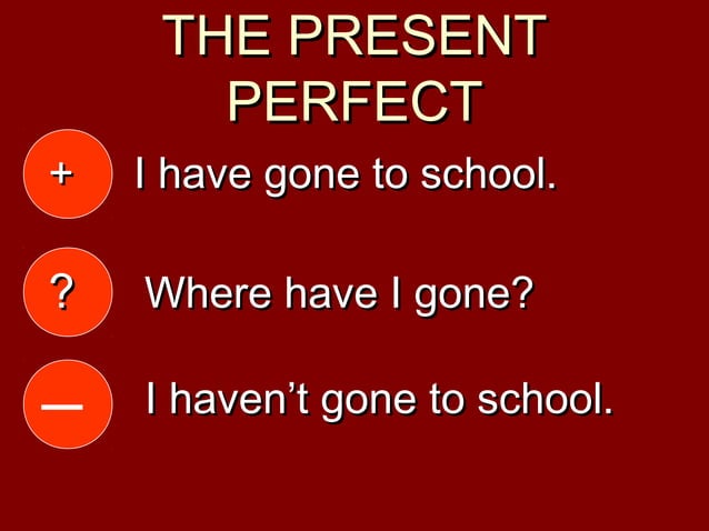 01 01 positive negative question present perfect | PPS
