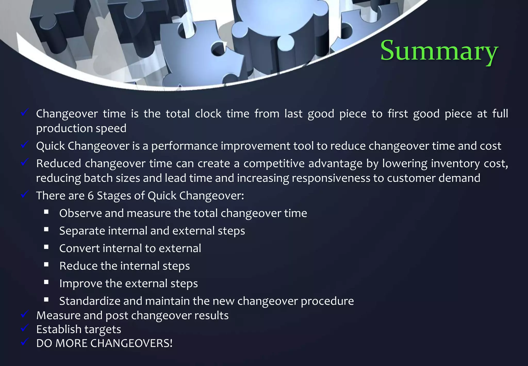 Quick Changeover | PPTX