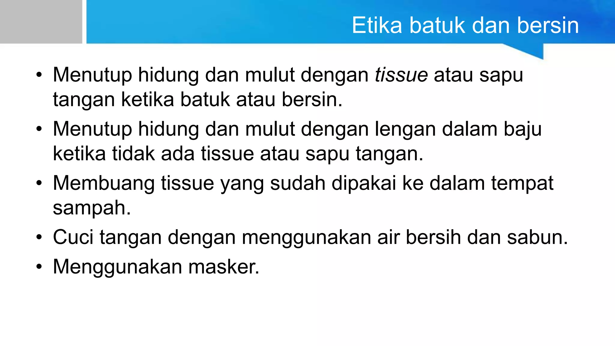 01. etika batuk dan bersin | PPTX