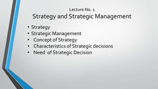 01.2 introduction to strategy and strategic management, 2019 | PPT