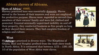 The African Slave Trade | PPT