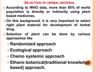 HERBS AS A RAW MATERIALS | PPT