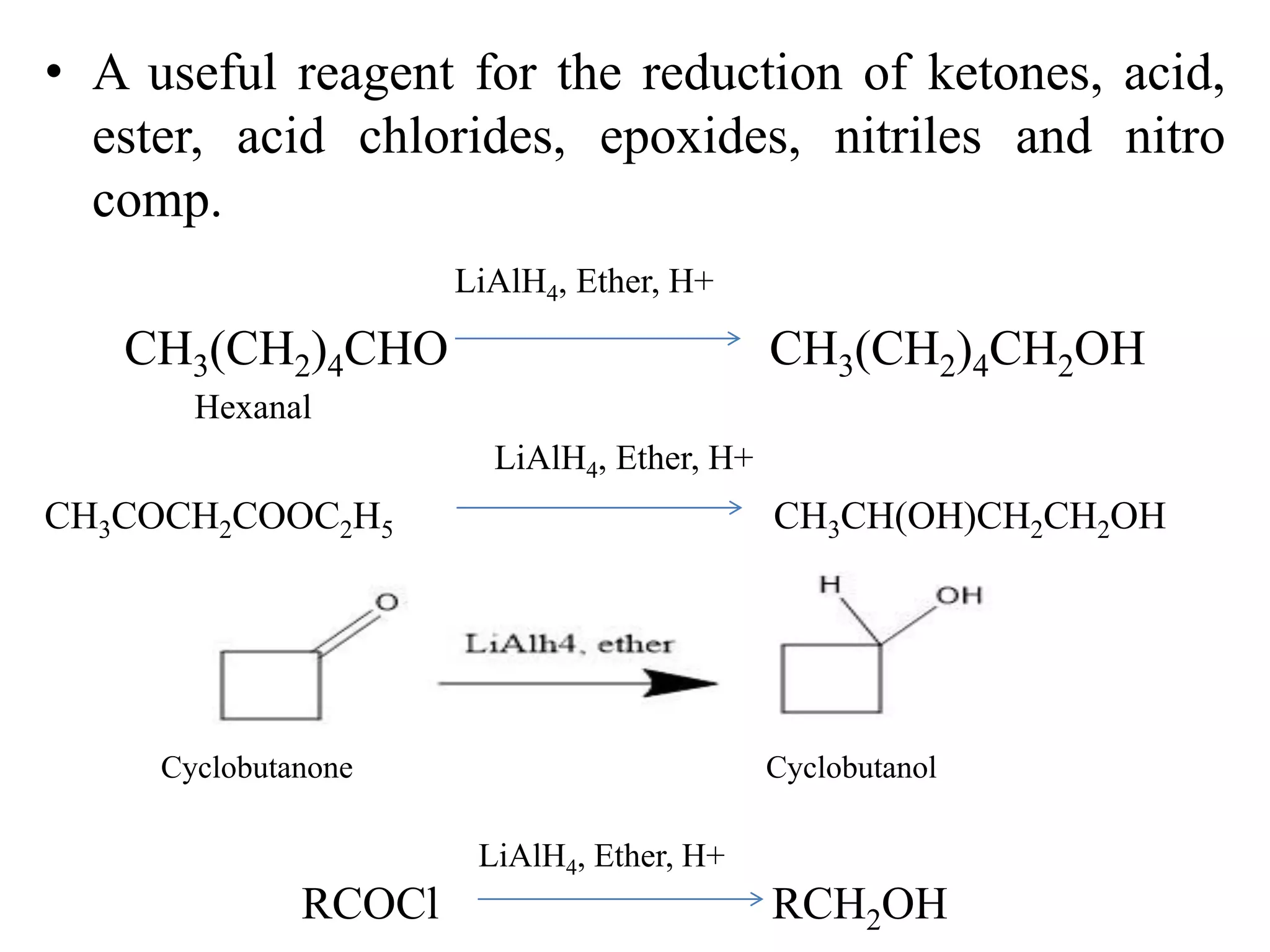Reduction with metal hydride- PCI syllabus-Organic / Heterocyclic ...