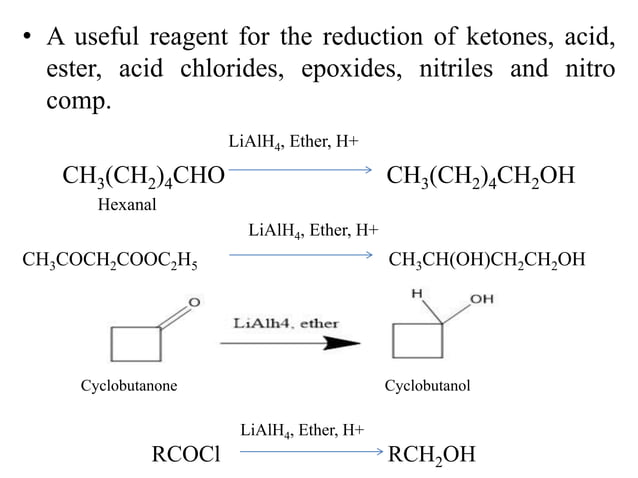 Reduction with metal hydride- PCI syllabus-Organic / Heterocyclic ...