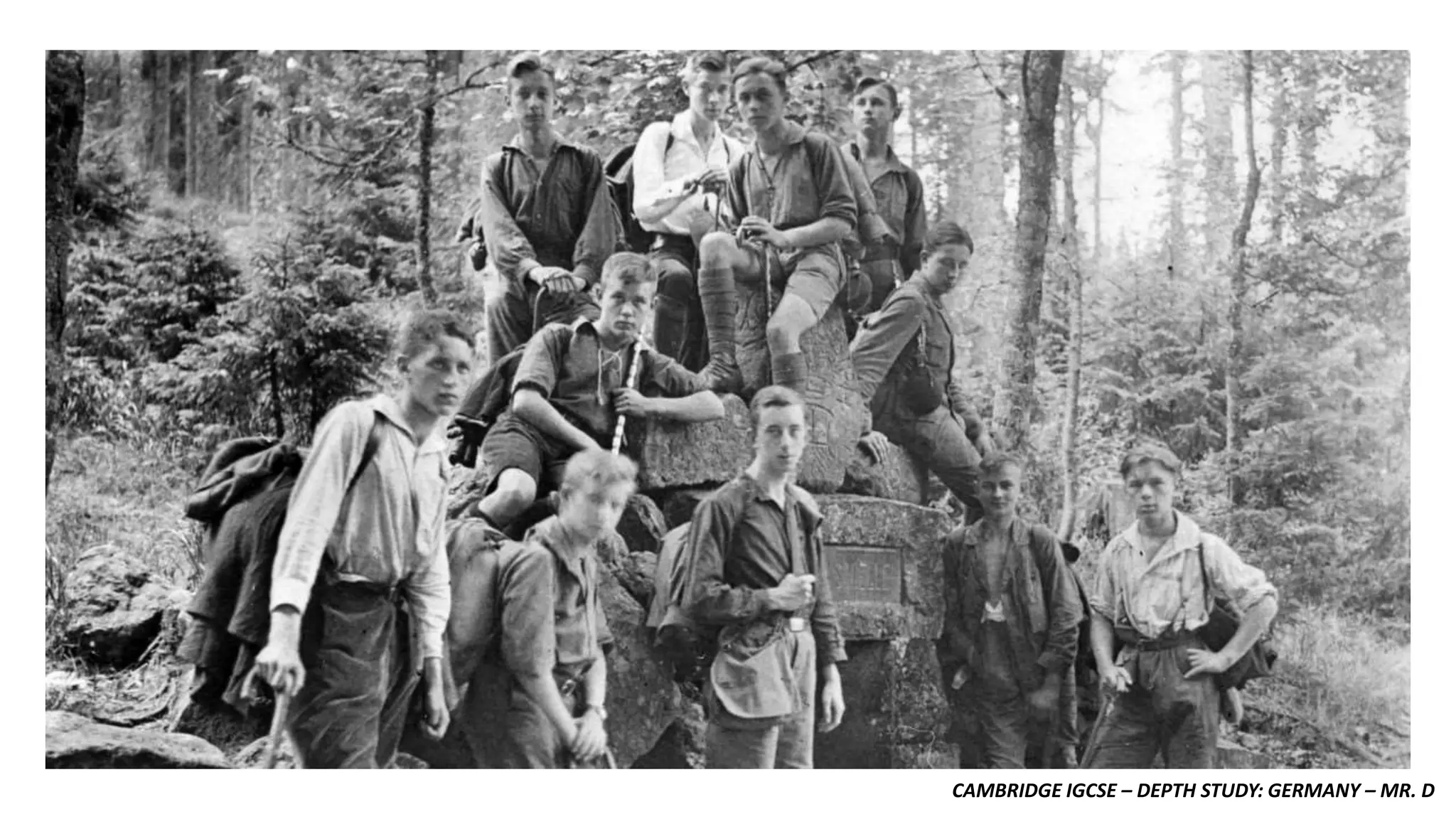 HISTORY IGCSE CONTENT - 20TH CENTURY OPTION - DEPTH STUDY GERMANY: THE ...