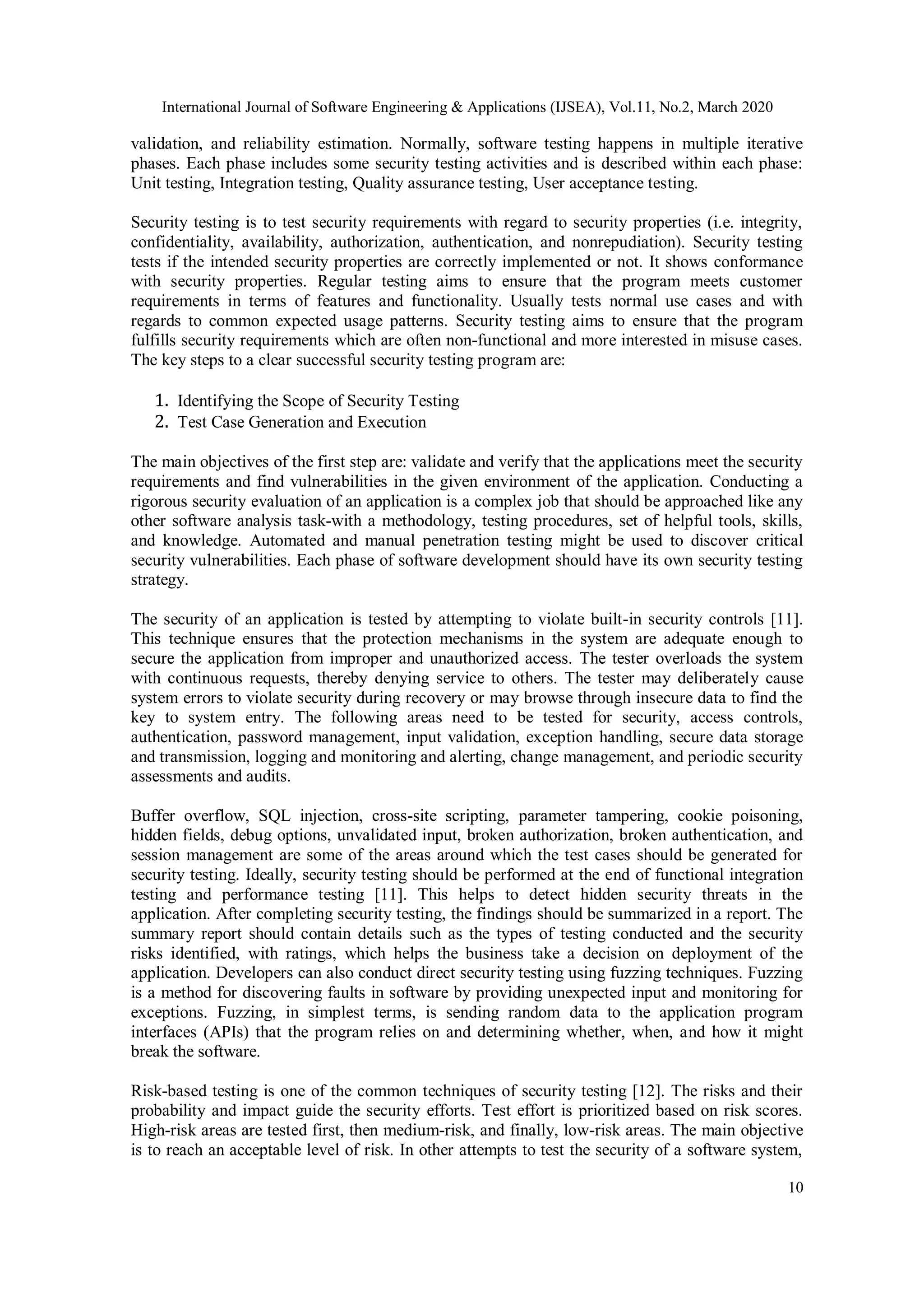 ESSENTIAL ACTIVITIES FOR SECURE SOFTWARE DEVELOPMENT | PDF