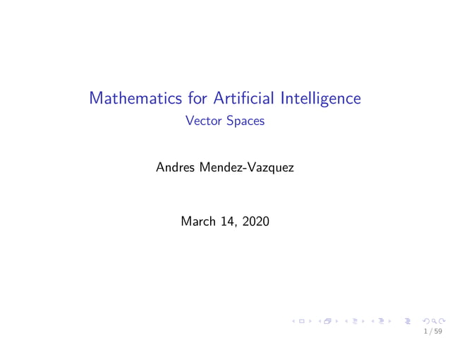 01.01 vector spaces | PPT