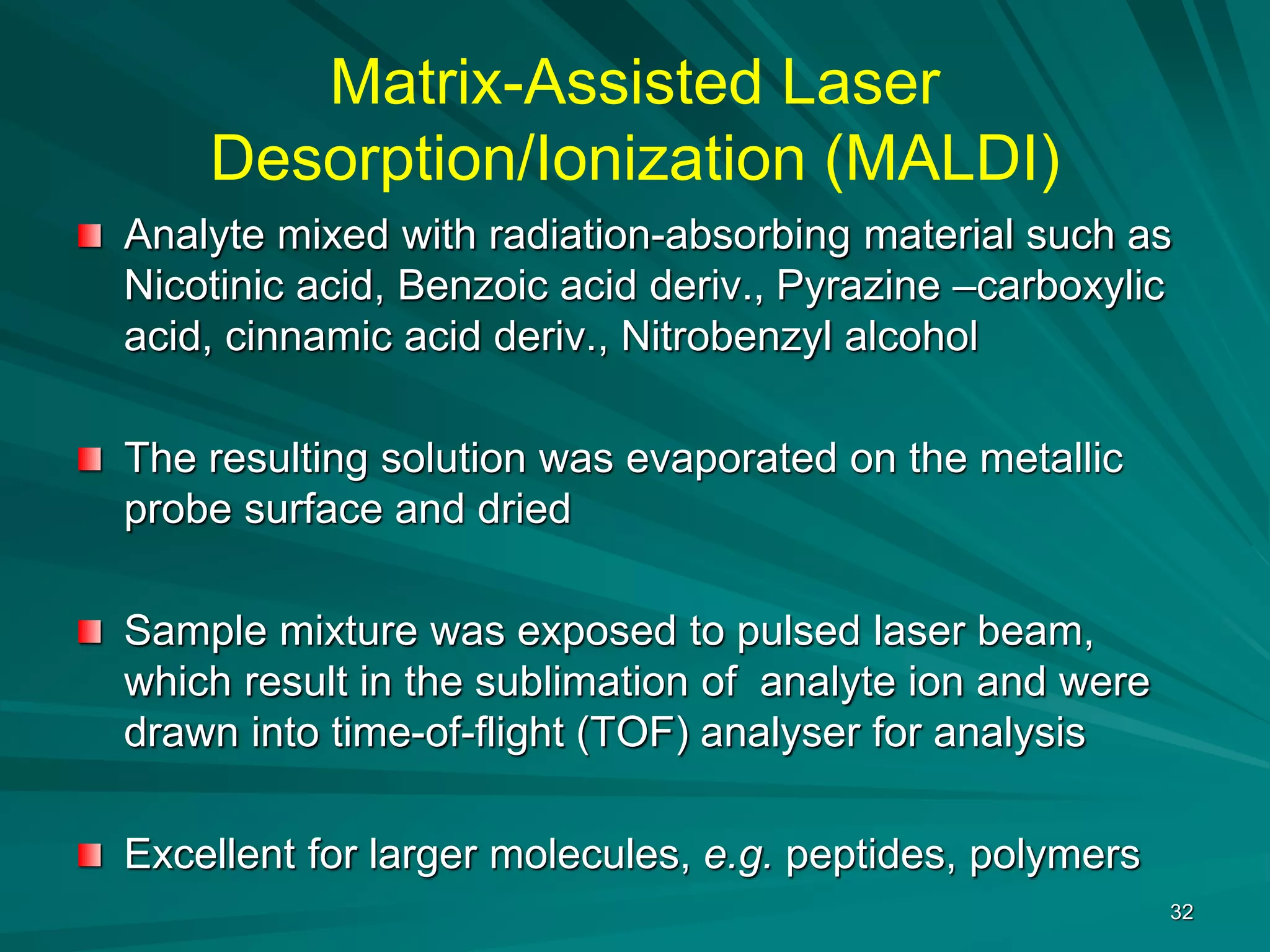 Mass Spectroscopy and its applications | PPT