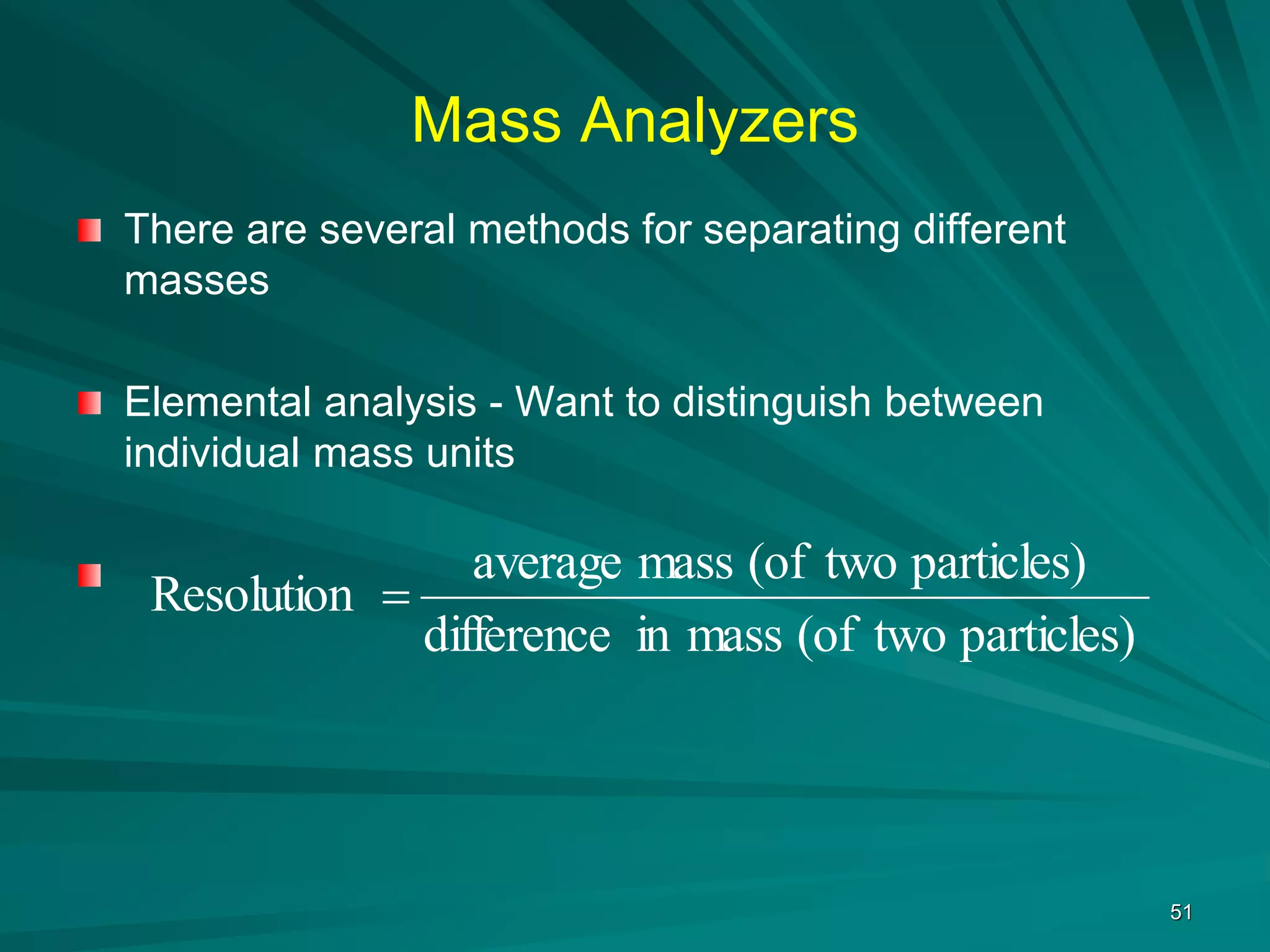 Mass Spectroscopy and its applications | PPT