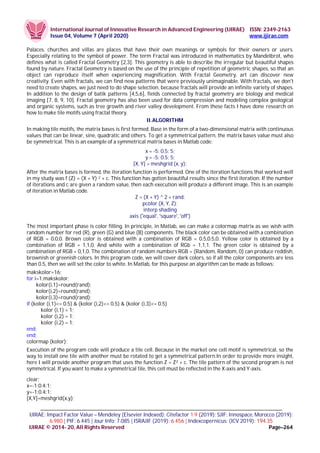 THE USE OF FRACTAL GEOMETRY IN TILING MOTIF DESIGN | PDF