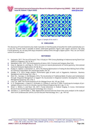 THE USE OF FRACTAL GEOMETRY IN TILING MOTIF DESIGN | PDF