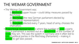 IGCSE REVISION - GERMANY: THE WEIMAR REPUBLIC | PPTX
