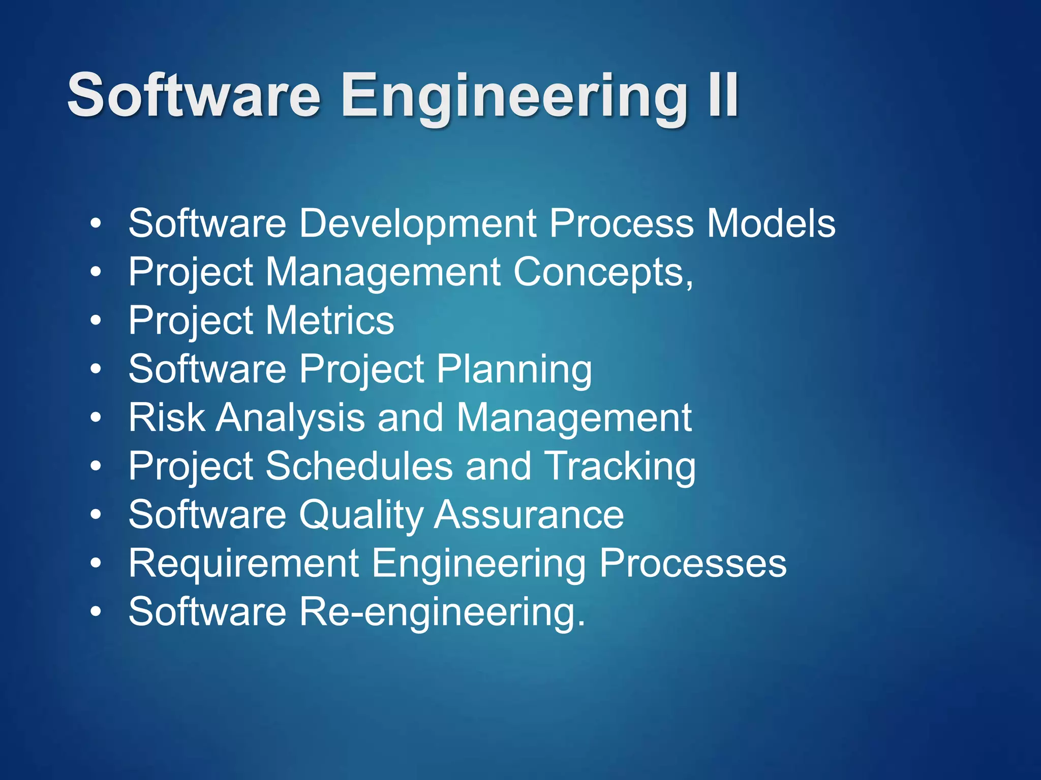 Software Engineering II | PPTX