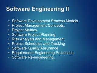 Software Engineering II | PPTX