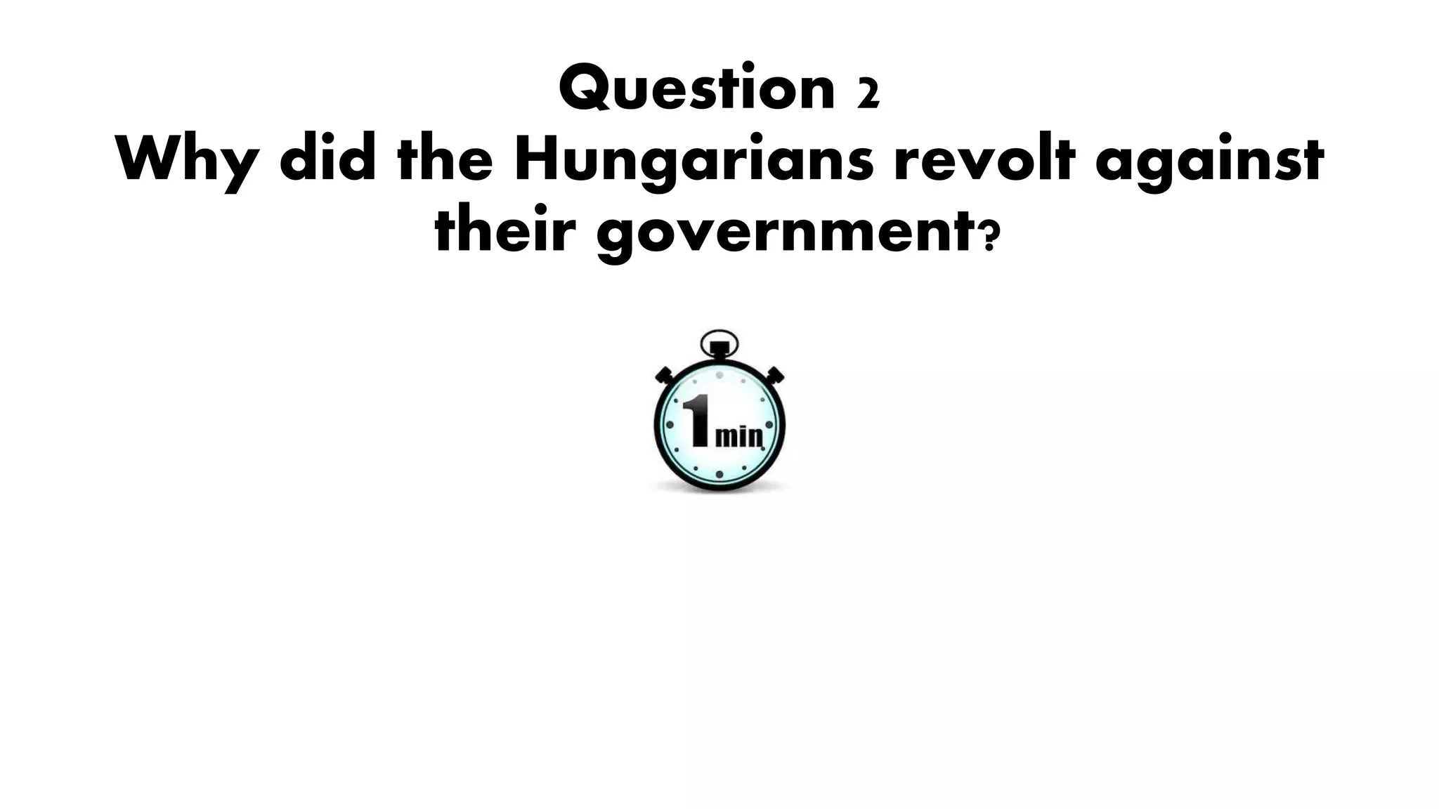 REVISION IGCSE CAMBRIDGE HISTORY: HUNGARIAN UPRISING 1956 | PPTX
