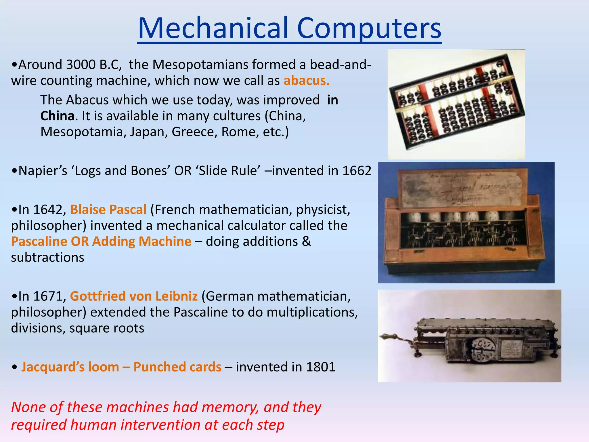 01. introduction to computer history - generation | PPT | Computing ...