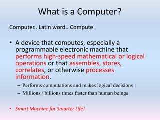 01. introduction to computer history - generation | PPT | Computing ...