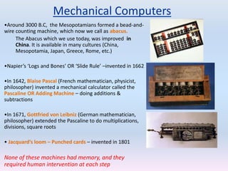 01. introduction to computer history - generation | PPT | Computing ...